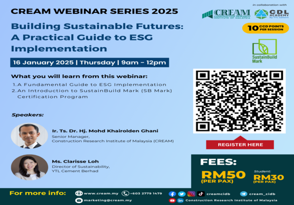 Construction Research Institute of Malaysia (CREAM) Malaysia Building ...